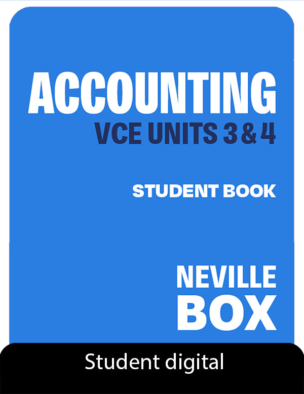 Accounting, VCE Units 3&4 7e Student Digital Access Code (New 7th edit ...