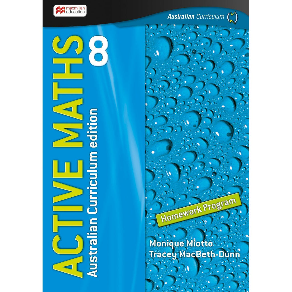 Active Maths Australian Curriculum 8 Student Homework Book — Matilda ...